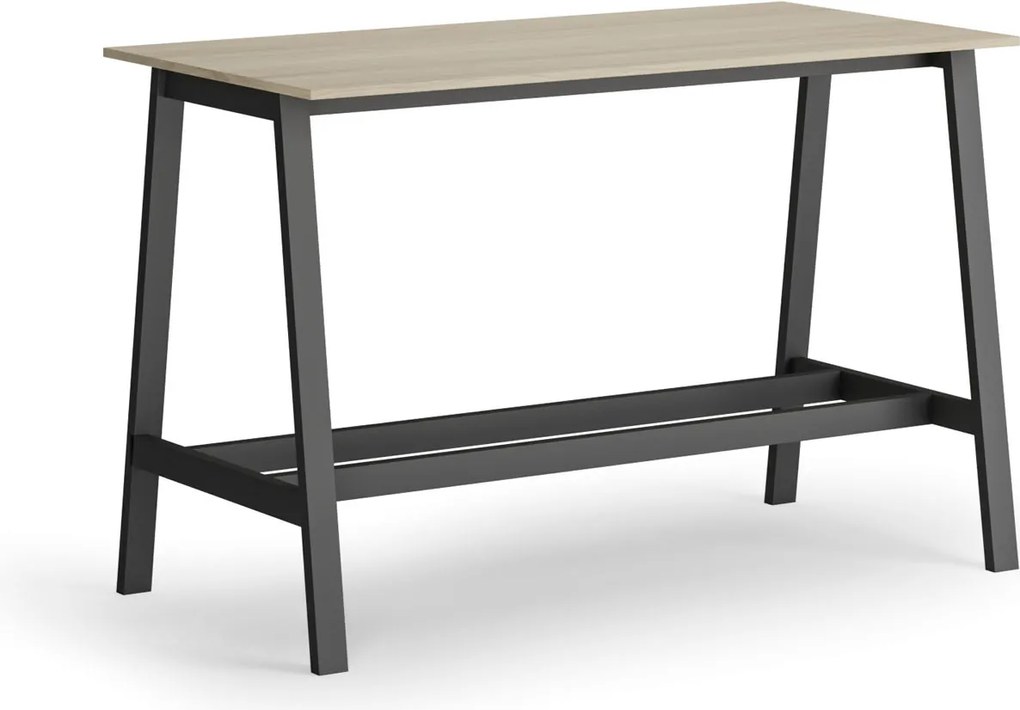 Vysoký barový stůl, 1600 x 800 mm, dub přírodní