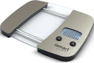 Lamart Equal Kuchyňská váha šedá / LCD display / max 5000g / 2x AAA  /