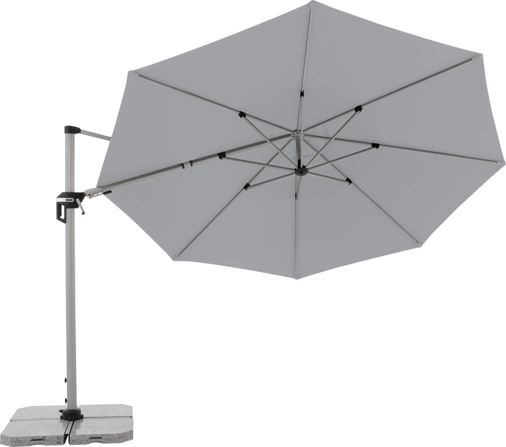 Doppler ACTIVE 370 cm - výkyvný zahradní slunečník s boční tyčí - Rozbalené zboží (S324)
