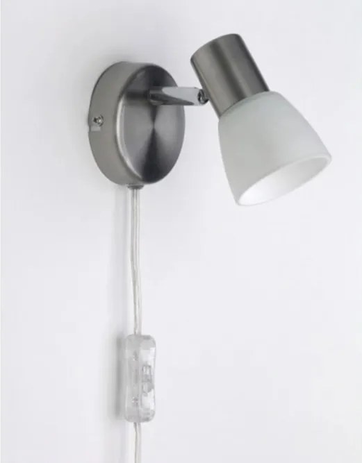 Brilliant 35812/77  Nástěnná lampa LUCA s vypínačem