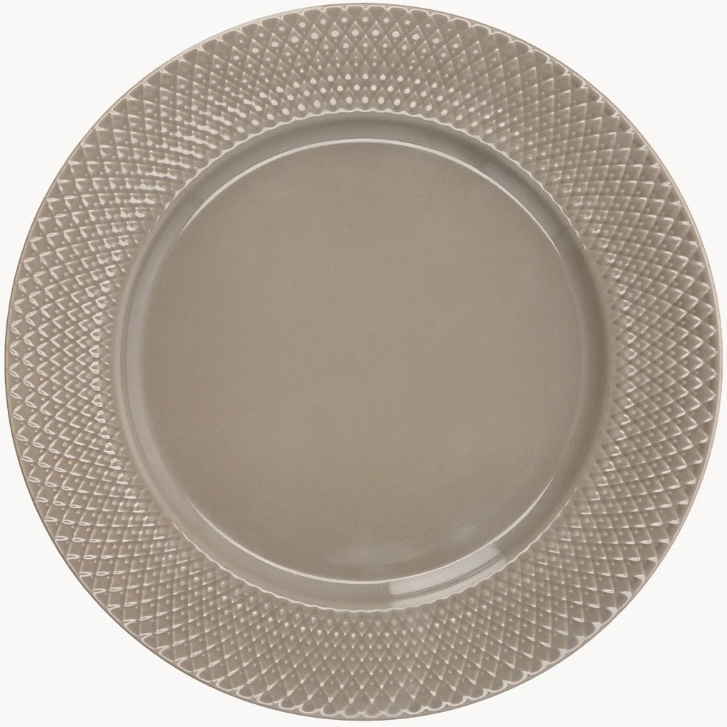 Porcelánový mělký talíř Rhombe Earth