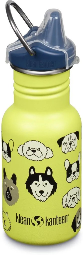 Dětská nerezová lahev Klean Kanteen Kid Classic Narrow w/Sippy Cap - Dogs 355 ml