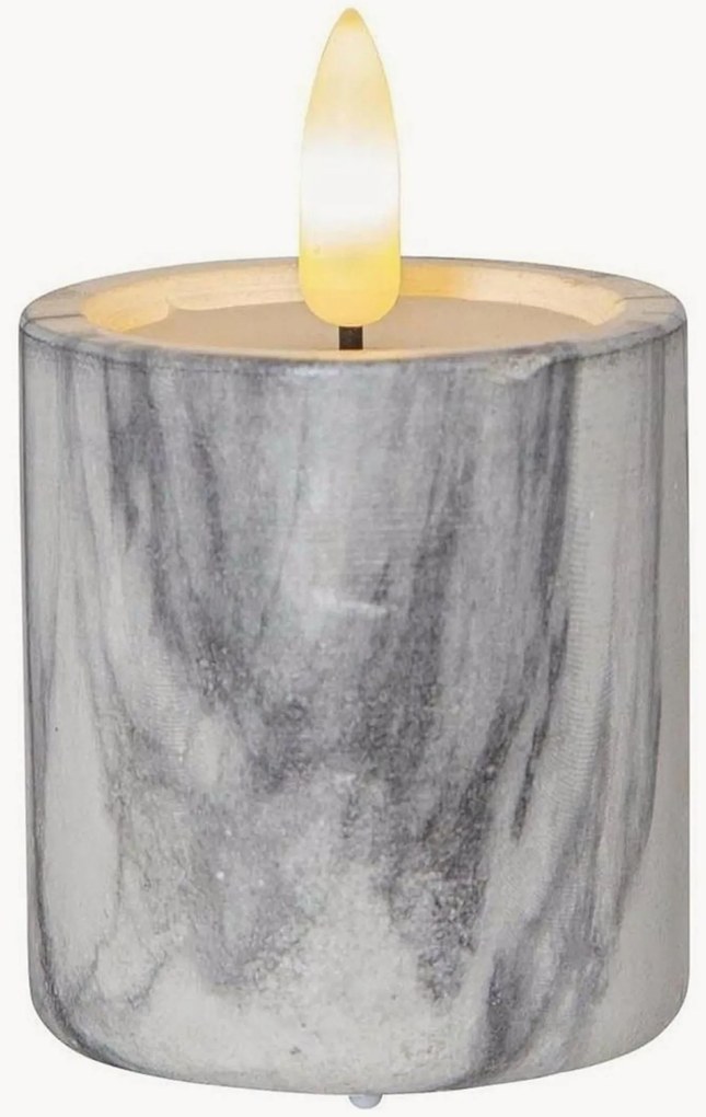 Sada LED svíček's časovačem Flame Marble, 2 díly