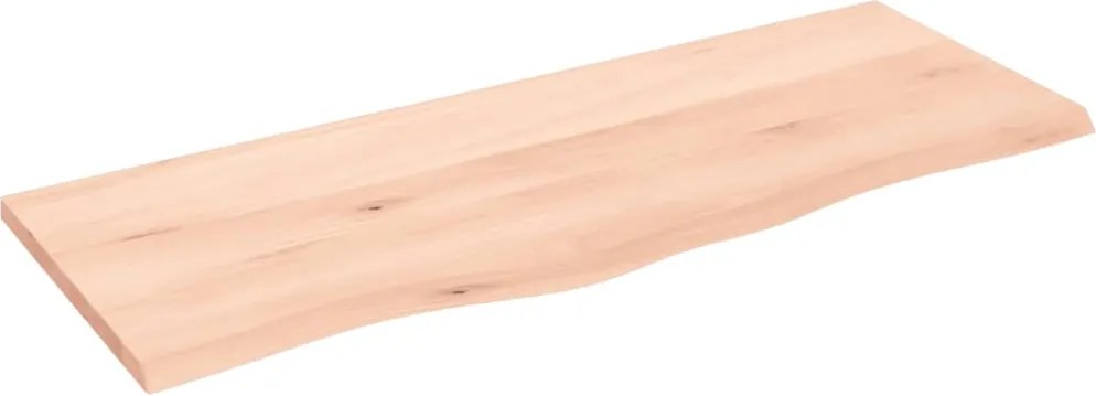 Koupelnová deska 100 x 40 x 2 cm neošetřené masivní dřevo 3156032