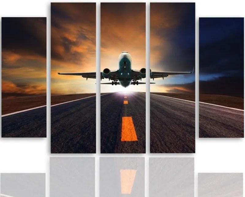 CARO Obraz na plátně - Airplane 150x100 cm