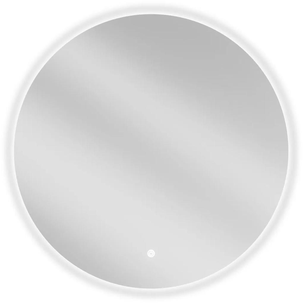 Mexen Erg, kulaté LED podsvícené koupelnové zrcadlo 70 cm, 6000K, topná podložka proti zamlžování, 9823-070-070-611-00