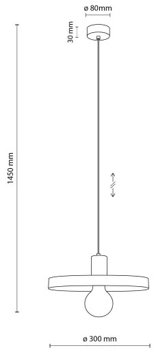 Lustr na lanku SILA 1xE27/15W/230V pr. 30 cm zelená