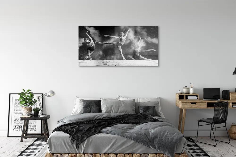 akrylový obraz Dámská Baleríny kouř 125x50 cm