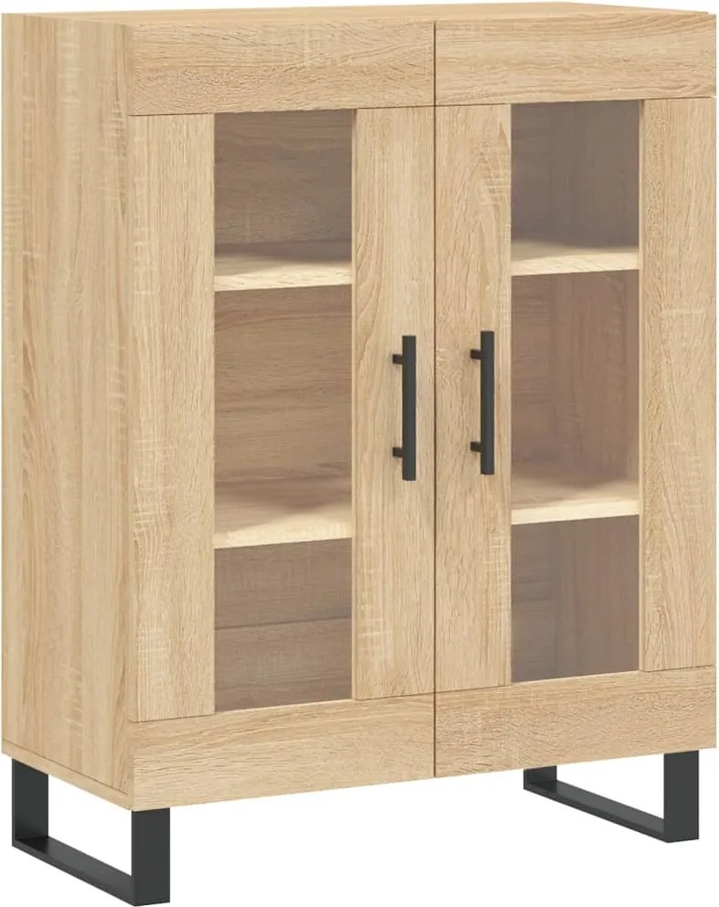 Skříň highboard dub sonoma 69,5 x 34 x 180 cm kompozitní dřevo 3199644