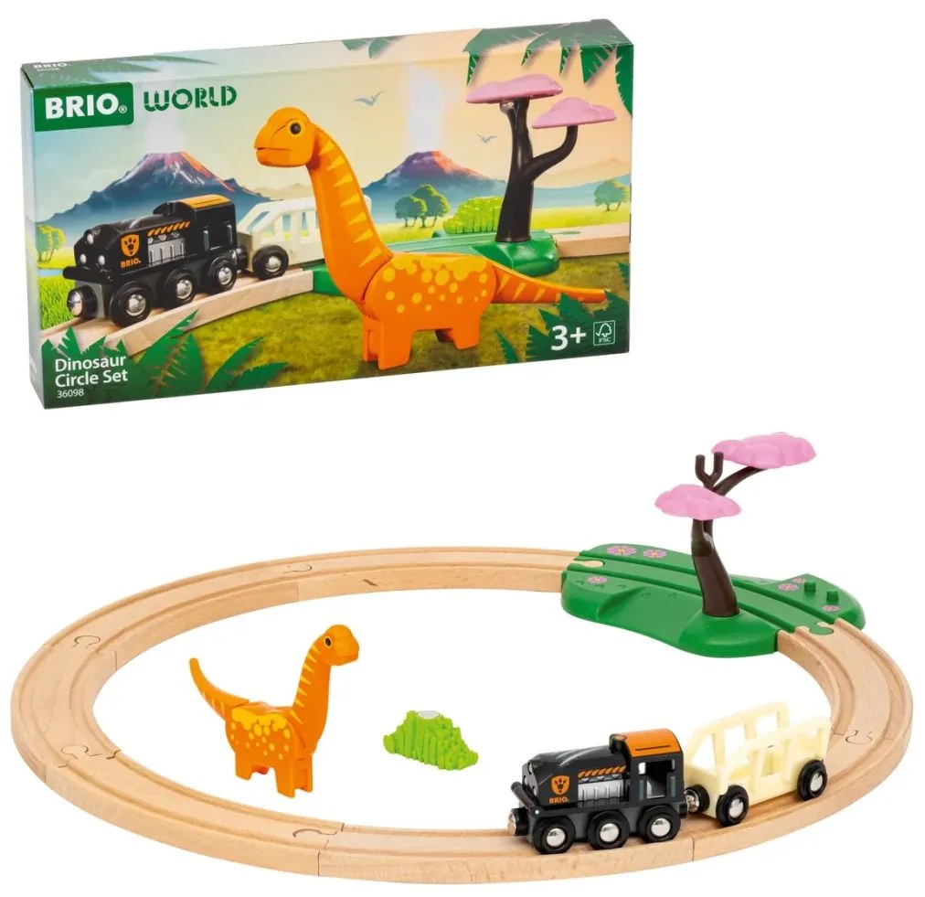 Vláčkodráha brio 36098 dinosauří kruhová vláčkodráha
