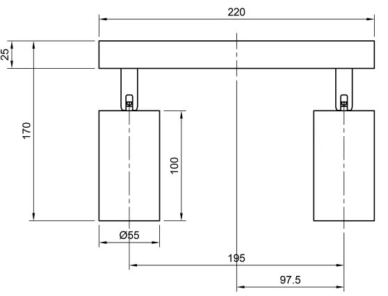 Bodové svítidlo ANGIE 4xGU10/35W/230V bílá