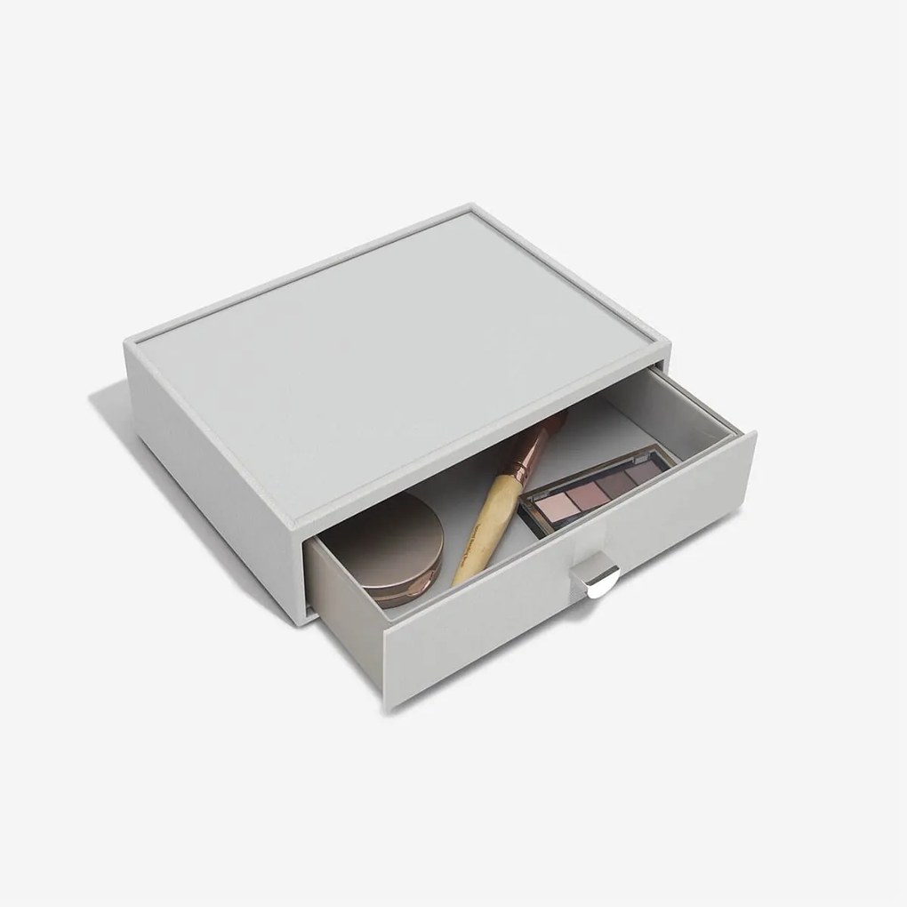 Stackers, Stolní organizér na kosmetiku Pebble Grey Makeup Organiser Drawer | šedá 74631