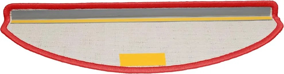 Schodové rohože 30 ks 65 x 21 x 4 cm červené, půlkulaté, velké 3365819