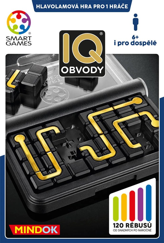 MINDOK HRA IQ Smart Obvody 120 rébusů hlavolam mn503