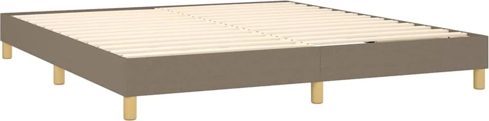 Rám postele s boxspringem taupe 160 x 200 cm textil 3120626
