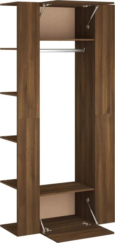 vidaXL Skříňky do předsíně 2 ks kompozitní dřevo [3082038] Barva: hnědý dub