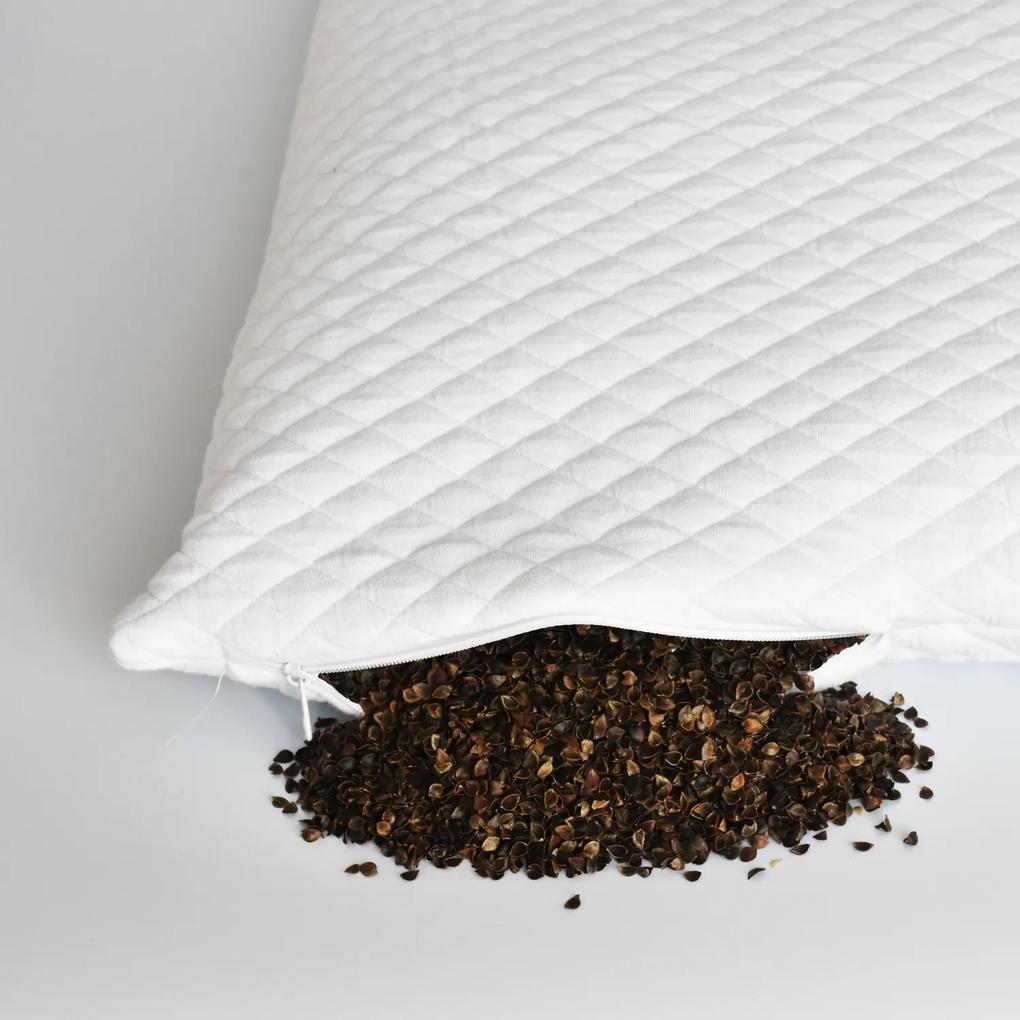 GADEO pohankový polštář pro lepší spánek MAROKO BLACK + DÁREK Rozměr: 60x40 cm, Výplň: PREMIUM