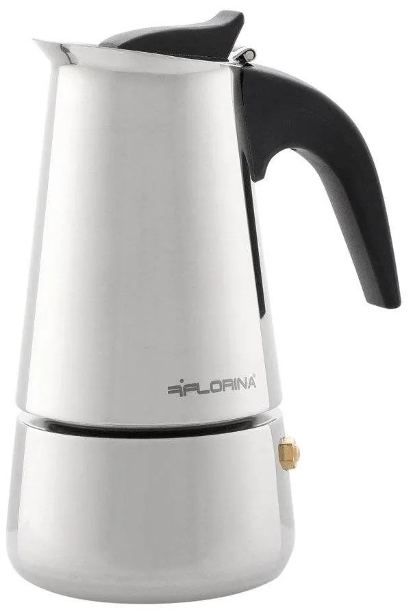 Florina  Kafetier Lungo nerezový espresso maker Kávovar 6 šálků