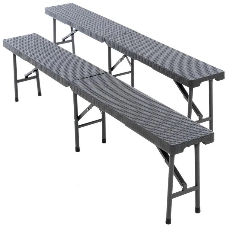 Skládací zahradní set, 75 x 61 x 61 cm, antracit