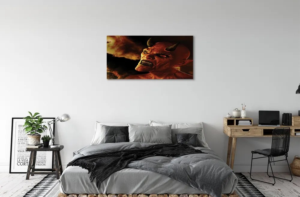 Obrazy na plátně ďábel 125x50 cm