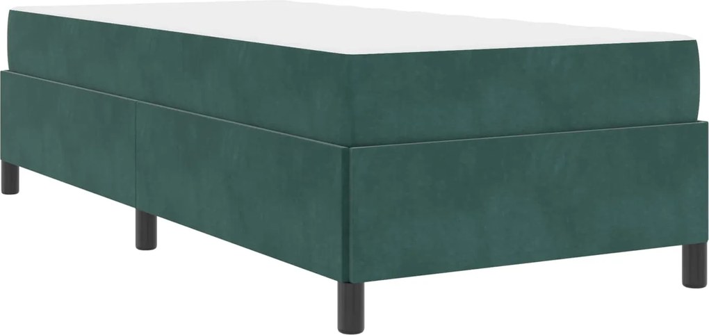 Rám postele Tmavě zelená 80 x 200 cm textil 3399027