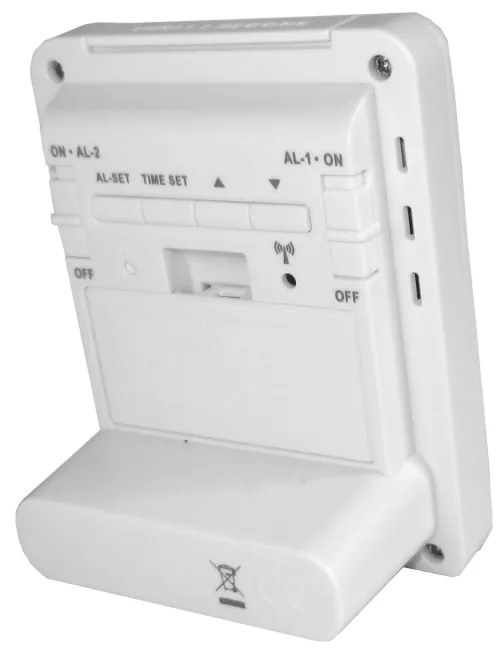 LAVVU Digitální budík řízený rádiovým signálem LAVVU Duo White LAR0020