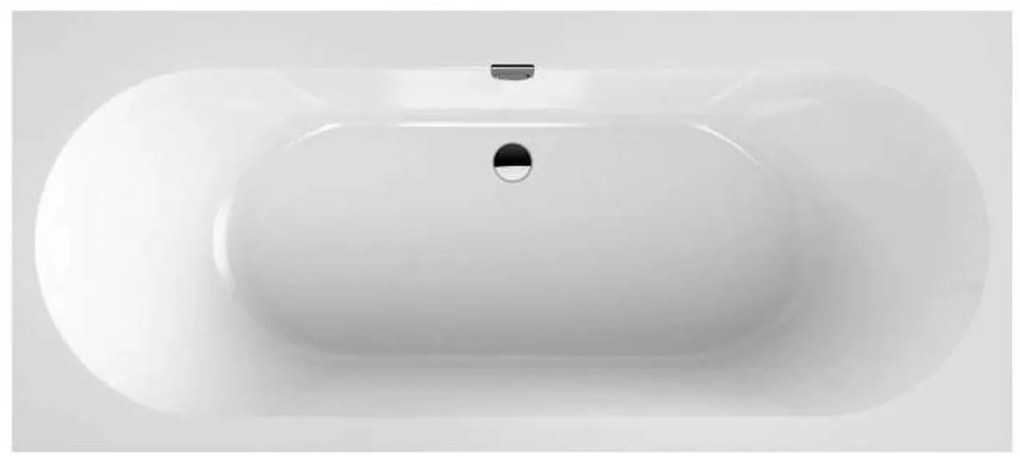 Villeroy & Boch Oberon 2.0 - Vana 180x80x47 cm, Quaryl, bílá UBQ180OBR2DV-01
