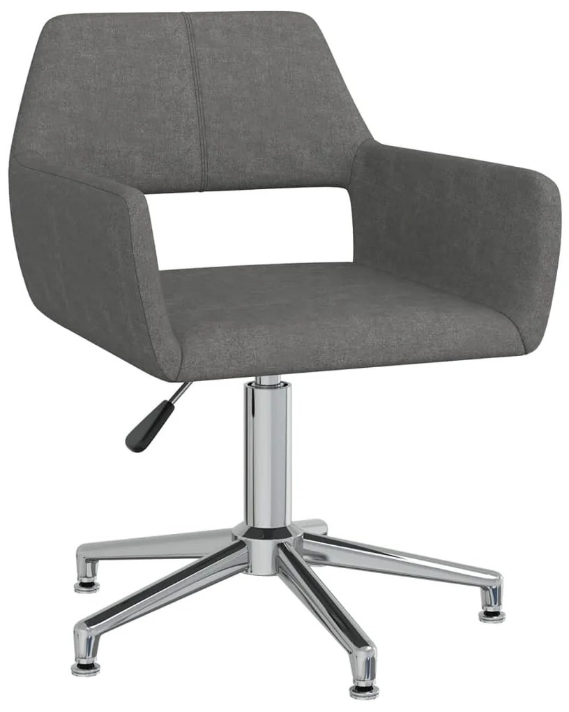330331 vidaXL Otočná kancelářská židle tmavě šedá textil