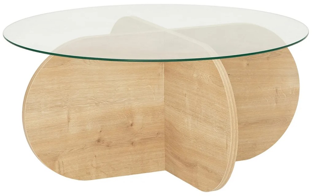 Designový konferenční stolek Jameela 75 cm vzor safírový dub