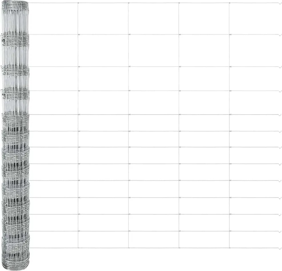 Svařované drátěné ploty s hroty 25 x 1,5 m Pozinkovaná ocel 3351436