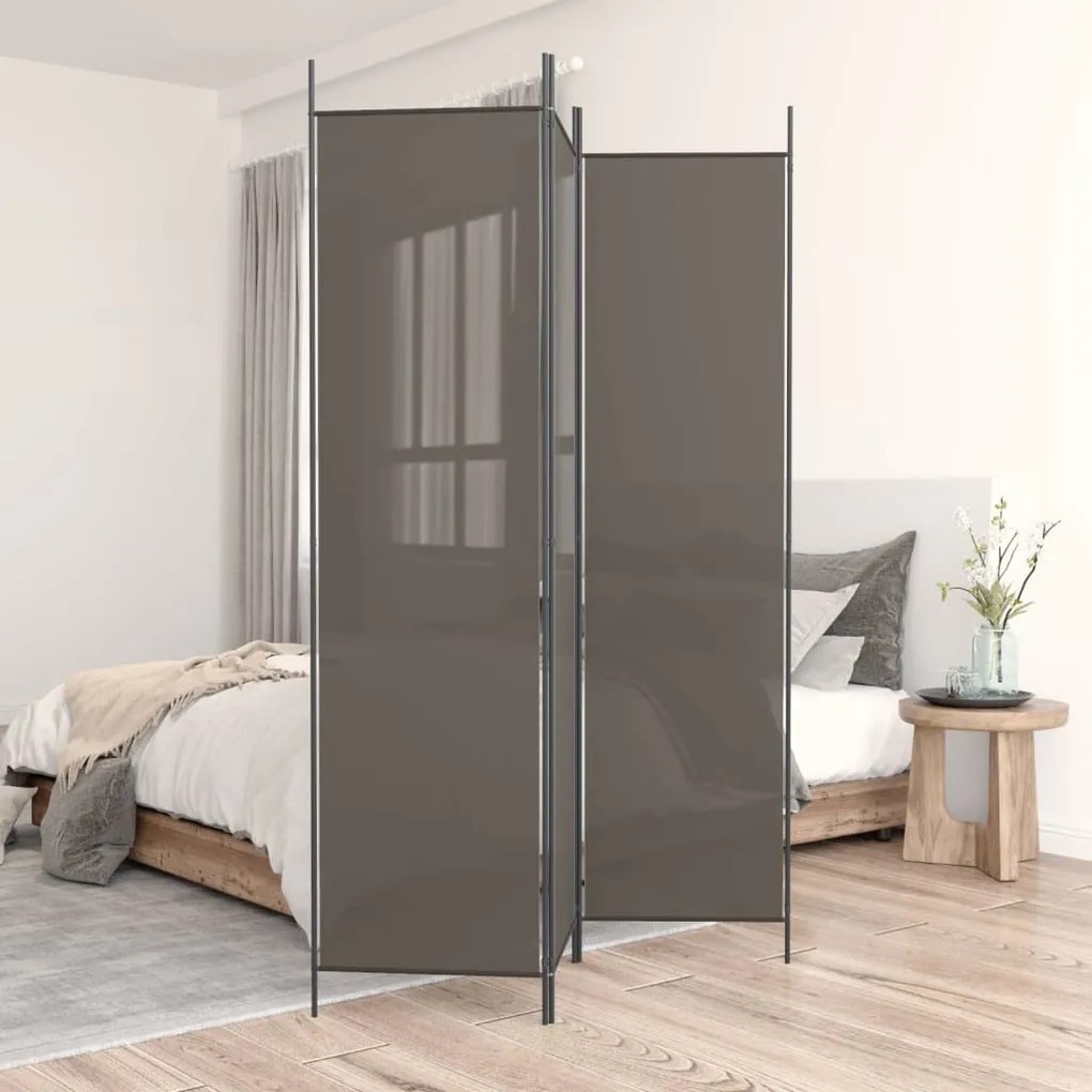 vidaXL 3dílný paraván 150x200 cm textil [350180] Barva: Černá