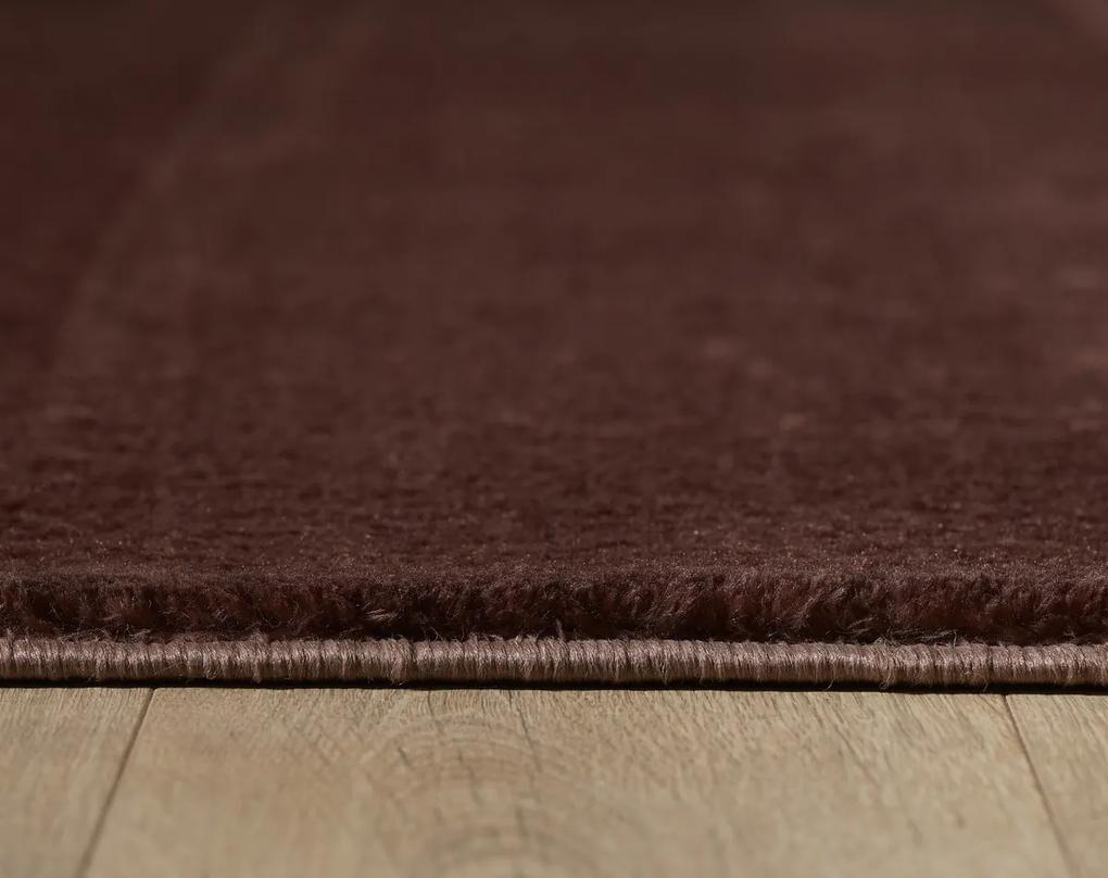 Ayyildiz Kusový koberec CATWALK 2600, kulatý, Hnědá Rozměr koberce: 160 cm KRUH