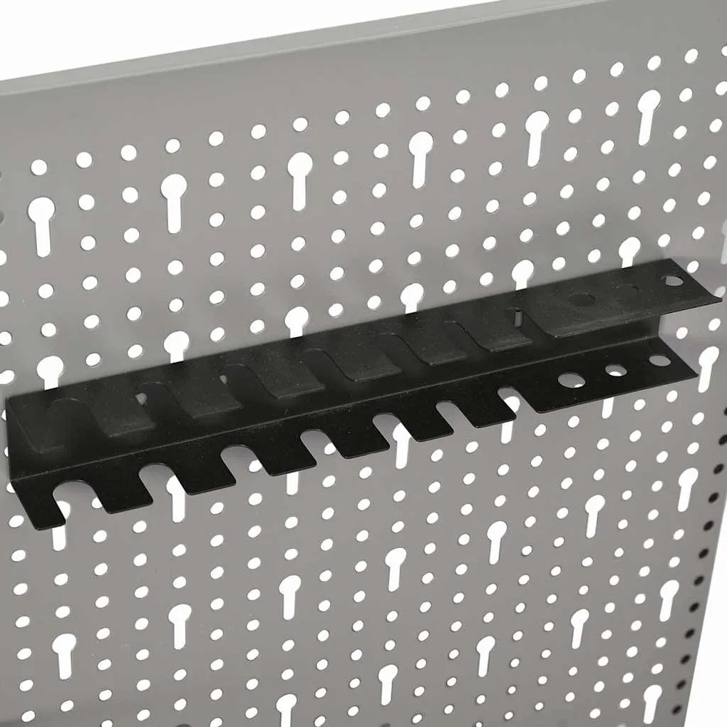 Nástěnné děrované panely 3 ks 40 x 58 cm ocel 145351