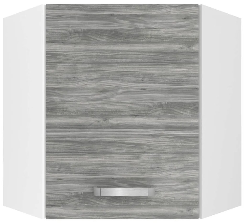Kuchyňská skříňka Belini horní rohová 60 cm šedý antracit Glamour Wood  TOR SGN60/1/WT/GW1/0/U