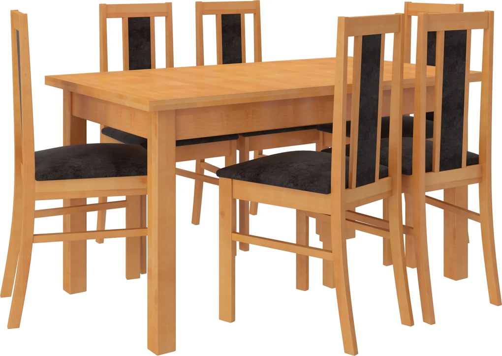 ADRK Furniture Sada stolu s židlemi RODOS 59 SE-ROD-59-A-B142