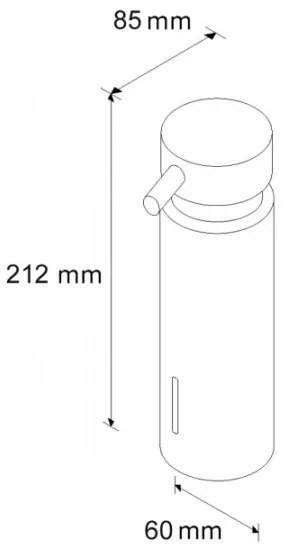 Stojánkový dávkovač tekutého mýdla, 300 ml