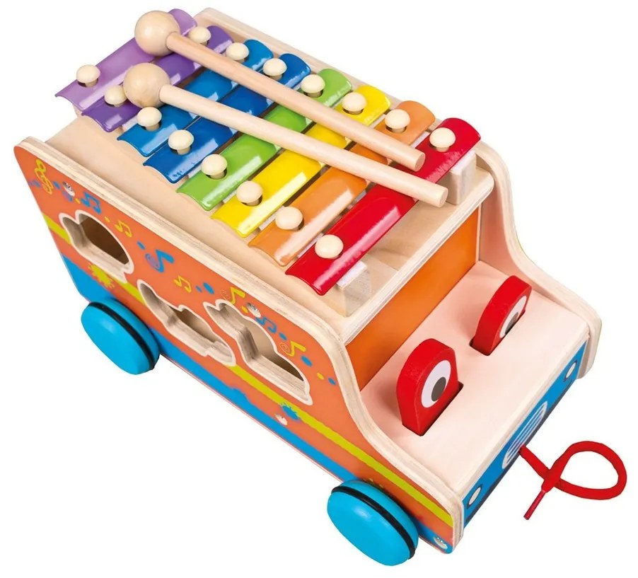 Bino Auto vkládačka s xylofonem