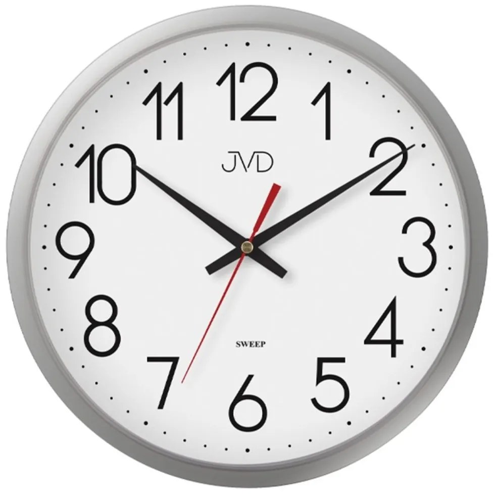 JVD HP614.2 - dobře čitelné hodiny s tichým chodem
