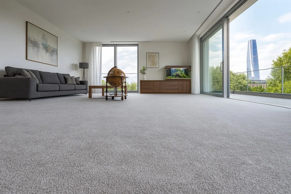 Condor Carpets, Metrážový koberec Sicily 373, na míru, šíře 4m,5m, šedá, filc, ložnice