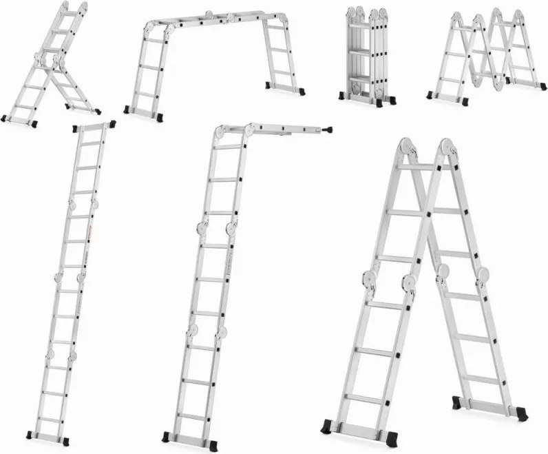 Multifunkční žebřík 4x3 příčky + podlážka FSC DRABEST DU4x3 PRO