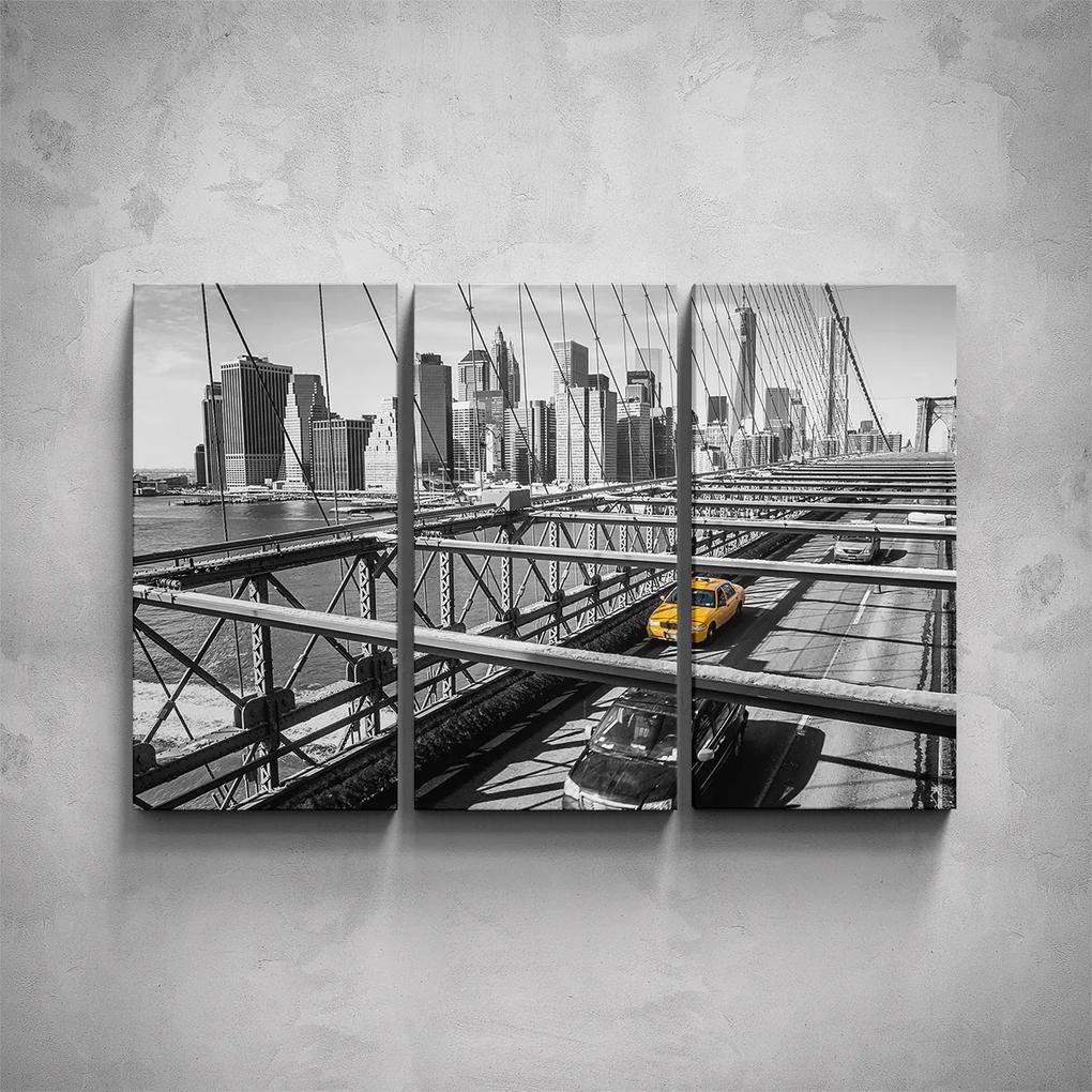 3-dílný obraz - Taxi na mostě - PopyDesign