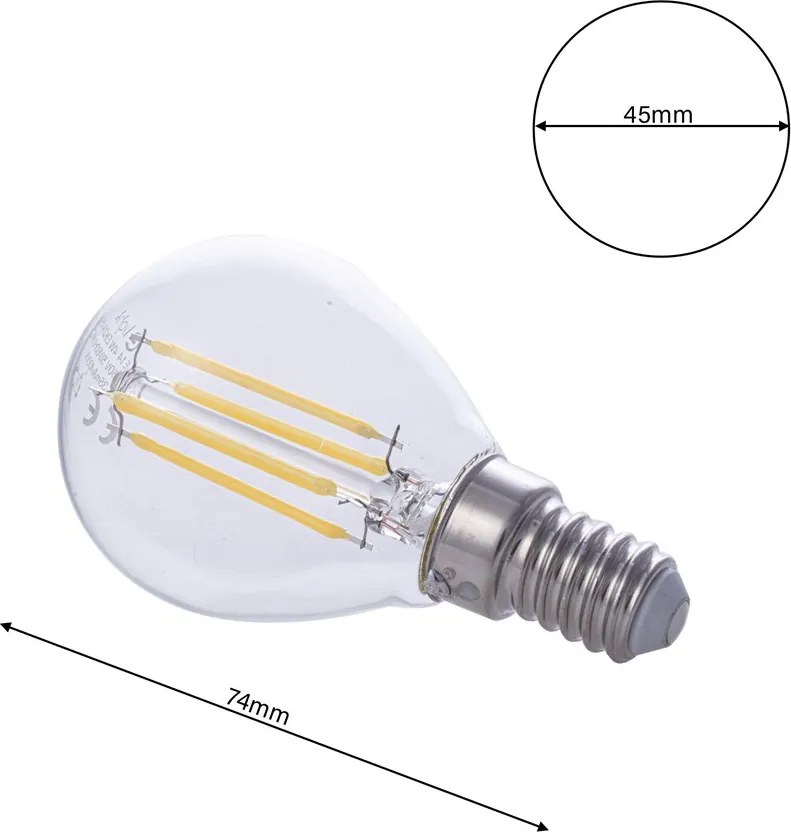 LED žárovka FILA 01 teplá bílá