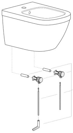 GROHE 39208000 - Závěsný bidet EURO CERAMIC 540 × 375 mm keramika/bílá