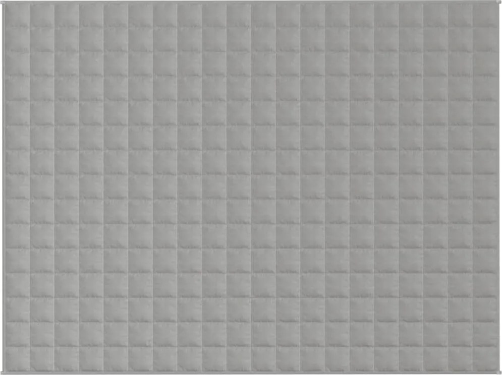 Zátěžová deka šedá 152 x 203 cm 7 kg textil 3154783