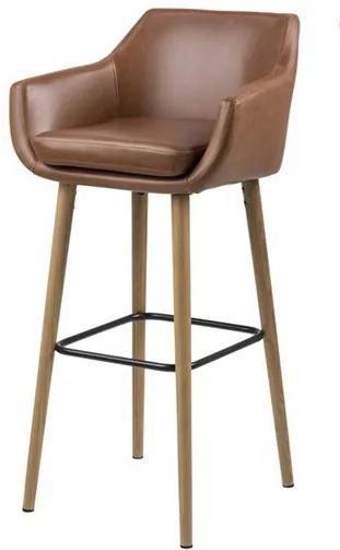 Barová židle Emon IV Brandy PU WAX