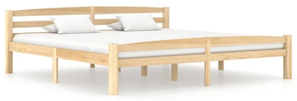 Rám postele masivní borové dřevo 200 x 200 cm,  322067