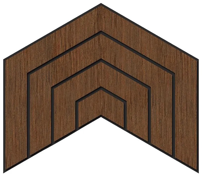 Frézovaný panel Dome wenge MDF