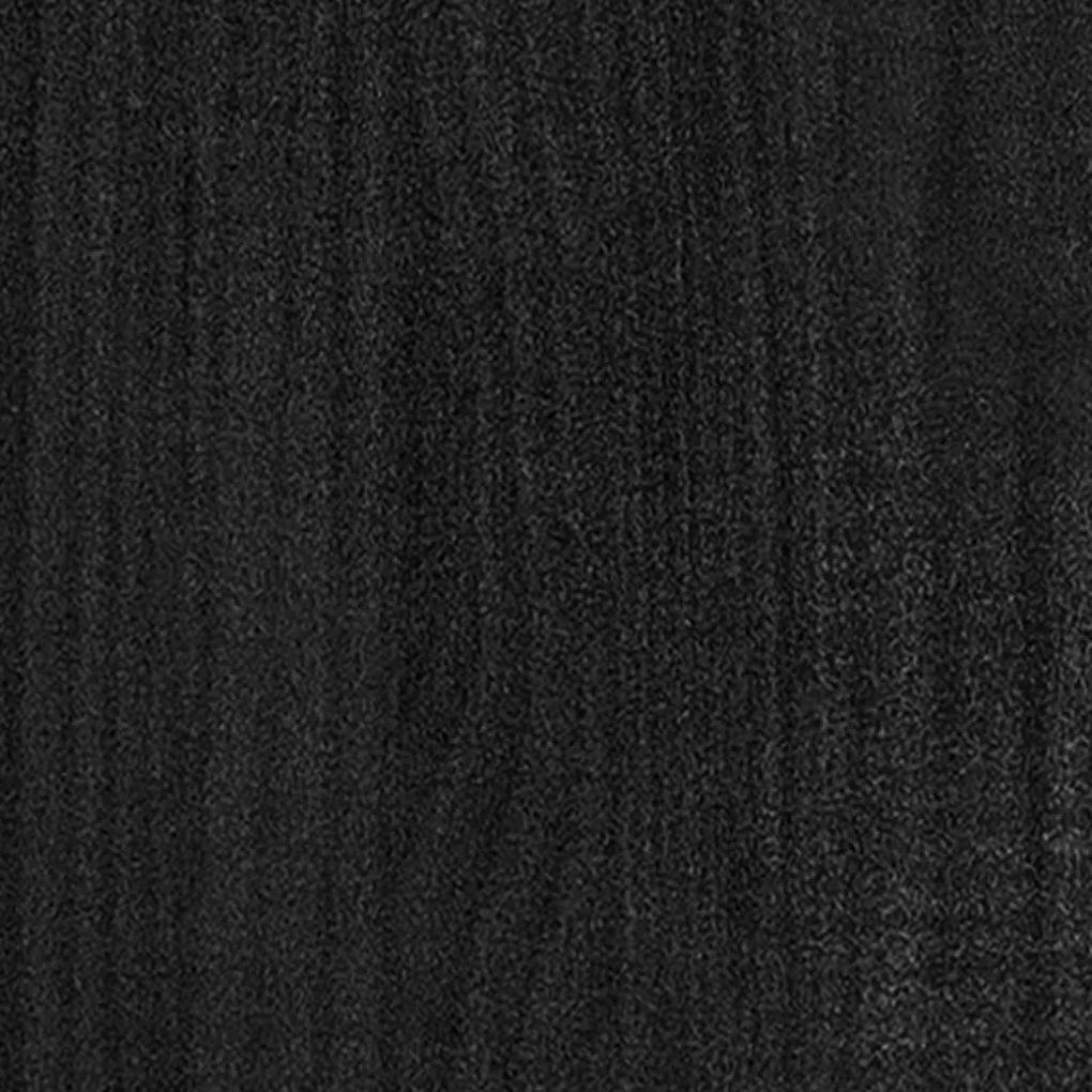 Zahradní truhlíky 2 ks černé 70 x 31 x 70 cm masivní borovice - Default Title