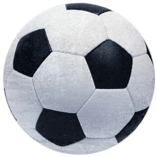 Dywany Łuszczów Dětský kusový koberec Bambino 2139 Football ROZMĚR: 100x100 (průměr) kruh