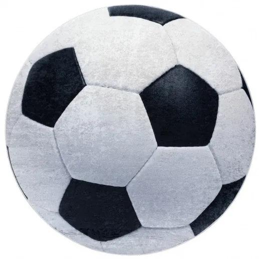 Dywany Łuszczów Dětský kusový koberec Bambino 2139 Football ROZMĚR: 160x160 (průměr) kruh